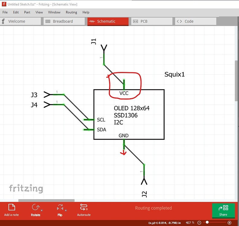 Oled 128x64 I2c Monochrome Display Ssd1306 Created Parts Submit