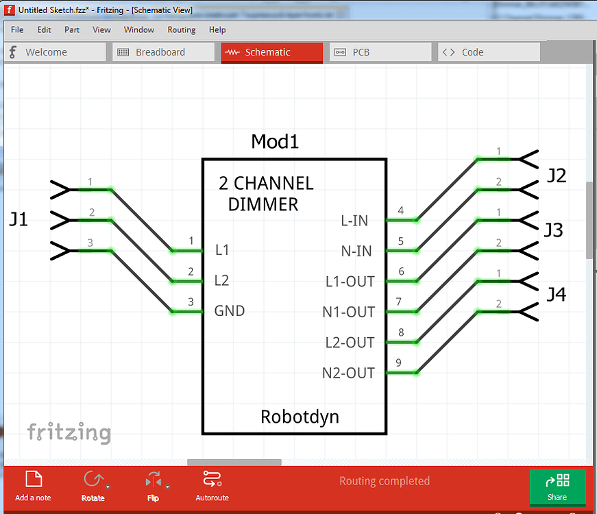 Dimmer switch - Thyristor Robotdyn TRIAC - parts submit - fritzing forum