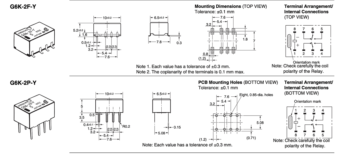 G6K-2P-Y Relay Part Request - parts help - fritzing forum